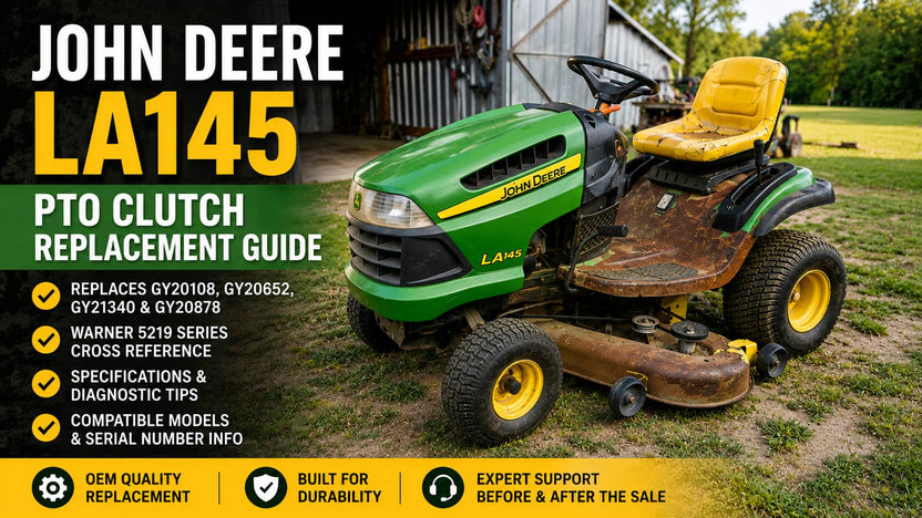 John Deere LA145 PTO Clutch Replacement Guide | GY20878